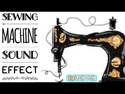 Sewing Machine Sound Effect / Vintage Sewing Machine Sound / Factory Industrial Sewing Sound / Free