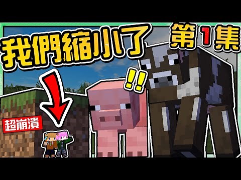 【Minecraft】禾卯－卯力歐生存#01－如果【縮小9999倍】...超艱難的全新【原味生存？】Ft.冠冠【我的世界】