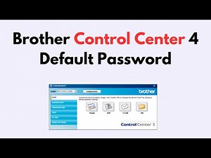 Brother Control Center 4 Default Password
