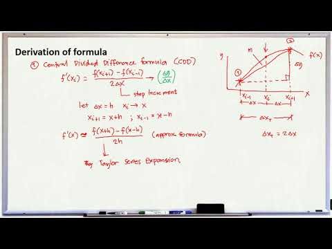 Week 14 M7L2 Numerical Differentiation | Richardson's Extrapolation