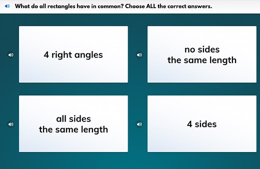What do all rectangles have in common? Choose ALL the correct a... | Filo
