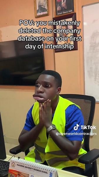 Office Humor: First Day Intern Delete Database Mistake