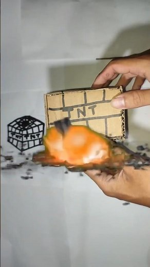 🧨How to Make Minecraft TNT from Cardboard! DIY Craft Decoration!