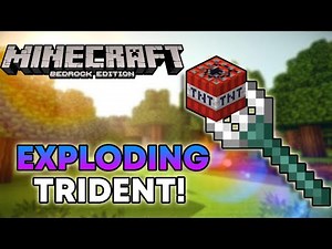 How to Get Explosive Tridents in Minecraft | Bedrock Command Block Tutorial
