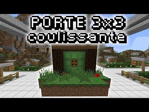 PORTE 3x3 COULISSANTE | Tuto Redstone #97 | Minecraft FR