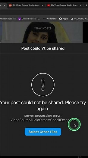 Fix Video Source Audio Stream Check Exception on Instagram