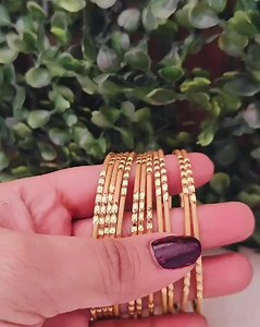 2.2K views | Set of 12 Bangles...2.6 & 2.8 are available Price - 850+$ To order pls WhatsApp@ 7995523763 | Tara Collections | Facebook