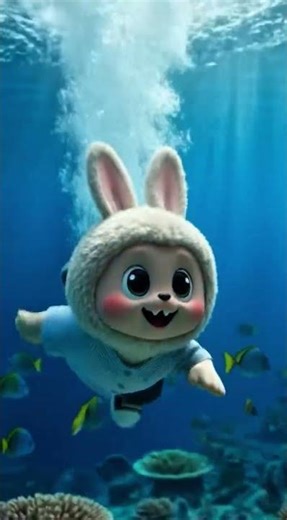 LABUBU explores the ocean. #labubu #vairal #ai