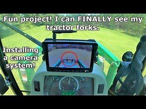 I can SEE!! Installing a TX backup camera system on my John Deere 4066R tractor. #599