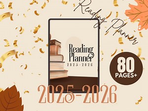 Minimalist Digital Reading Planner (elegant) - Etsy Canada