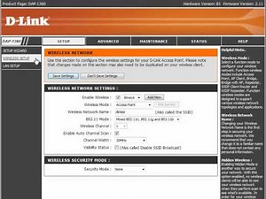 Tutorial - Configuração DAP-1360 - Modo Access Point - Vista e Seven