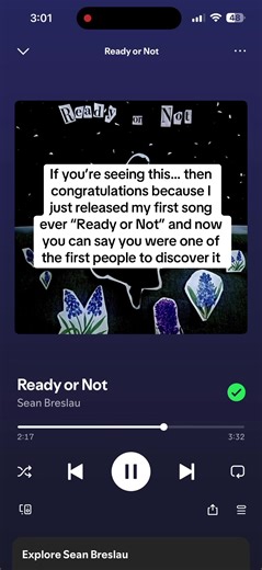 Discover My First Original Song 'Ready or Not'