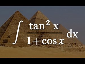 How to integrate tan^2 x / (1 + cos x)