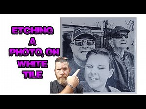 Etching A Photo On A White Tile