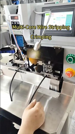 Electric Multi-Core Wire Stripping and Crimping Machine