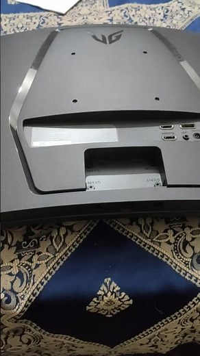 How to Attach Stand to LG UltraGear 27" Curved Monitor | Quick Setup Guide #shorts