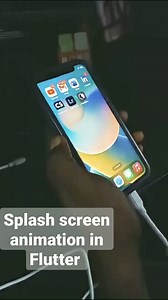 Splash screen animation in Flutter.