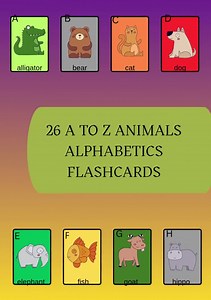 Animal Alphabet Flashcards: ABC Printable Learning Cards (PDF Download - Etsy Canada