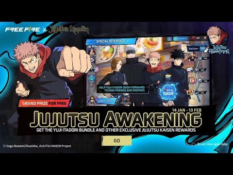 Jujutsu Awakening - Review Yuji Itadori Bundle | Free Fire Malaysia | Free Fire X Jujutsu Kaisen