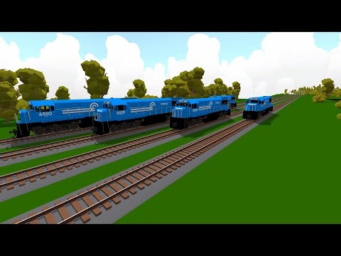 I Made Conrail GE U25C In Rolling Line - Rolling Line Gameplay 47