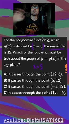 Remainder Theorem | Hard Module 2 SAT Math