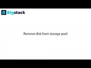 Remove disk from Storage pool