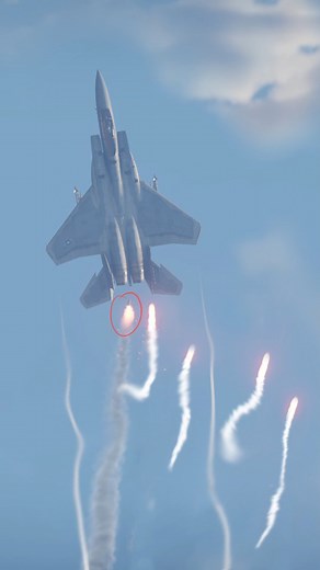 1M views · 9.1K reactions | F-15 Pilot Fails as Missile Tracks the Jet Relentlessly! #f15pilot #fighterjet #aviationsim | CreativeComparison | Facebook
