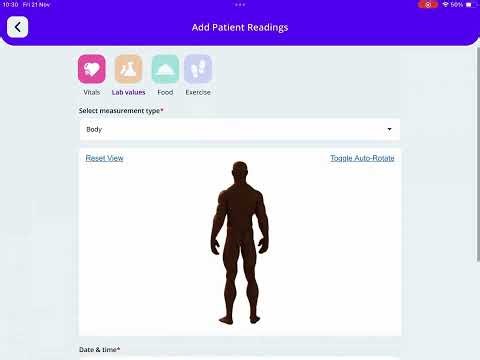 4. Provider Login:- Patient Readings (Device)