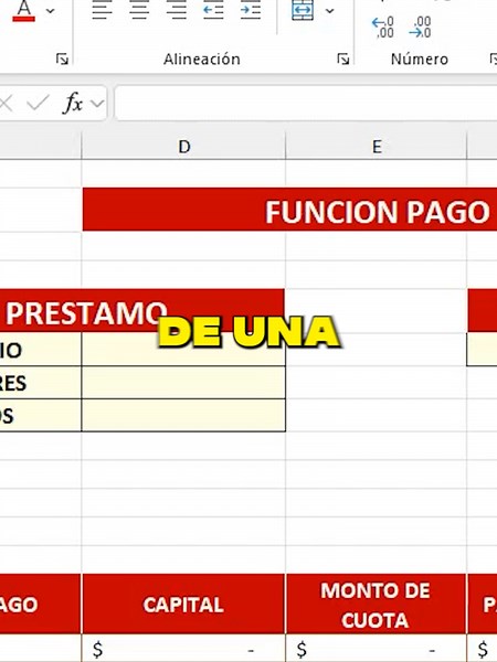 Calcula tus pagos con la función PAGO en Excel