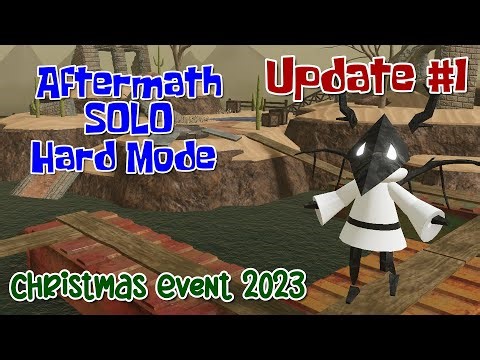 SOLO Aftermath no Stella (Hard Mode) (Roblox Tower Heroes) (Christmas Event 2023) Update #1