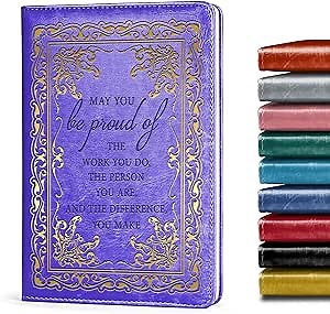 LBWCER Purple Journal for Women,Purple Notebook,Notebooks for School,May you be proud of the work you do, Social Worker Notebook,Travel Journal (May purple)