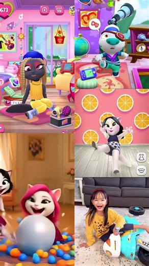 My Talking Angela – Funny Moments #mytalkingangela #shorts #funny