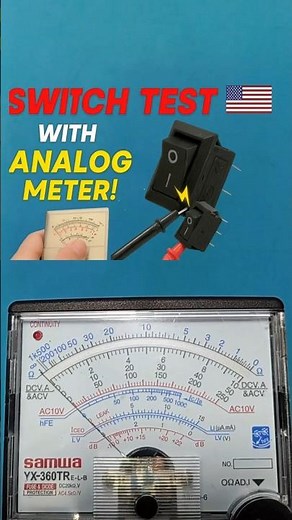 Analog Multimeter Trick! Check Any Switch in Seconds ⚡