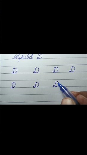 How to Write Cursive Letter D | Cursive Writing for Beginners #shorts