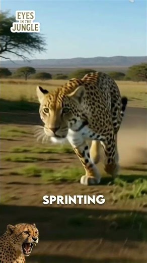 Roaring Speed: Leopard Racing Across the Wild #animals #leopard #wildanimals