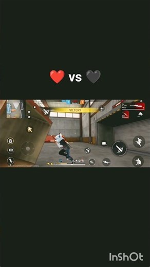 Free fire max ❤️ vs 🖤