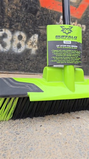 Tidy up with the @buffalotradetough 18" stiff pvc yard broom 👌 #fyp #foryou #foryoupage #trade #diy #tough #yard #clean #onsite #work #tools #landscaping #garden #reels #instagram #contentcreator #surrey #landscaper #uk | RKS Landscapes