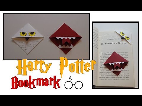 DIY Bookmark / Marque-pages Harry Potter -- Hedwig/Hedwige & Howler/Beuglante