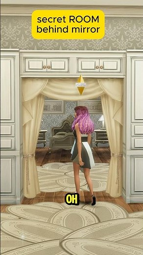 Secret Room Build Hacks- SECRET ROOM BEHIND MIRROR #sims4hacks #sims4ideas