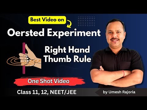 1. Oersted Experiment | Right Hand Thumb Rule | Moving Charges & Magnetic Field | 12th physics