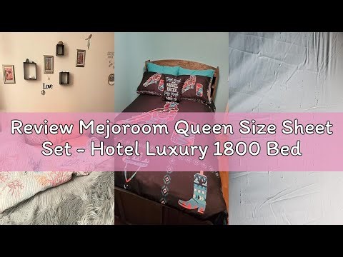 Review Mejoroom Queen Size Sheet Set - Hotel Luxury 1800 Bedding Sheets & Pillowcases - Deep Pocket