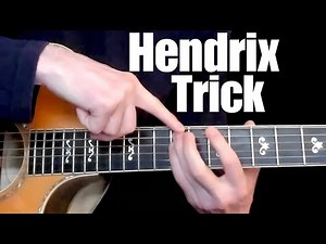 An Easy Chord trick I learned from Hendrix... a guitar lesson
