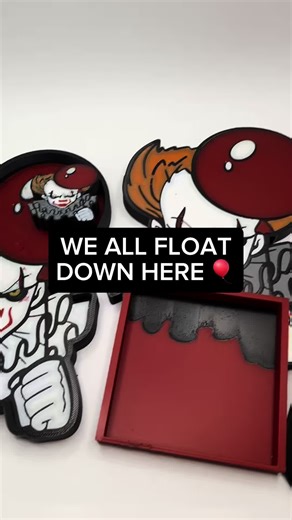 Should I drop this IT 🎈themed Halloween stationery STL file on Etsy today? 👀💻 3D printed these spooky custom ittems just in time for October 👀 who wants it?! 🎃 #3Dprinting #STLfiles #EtsyFinds #Halloween #ittheclown