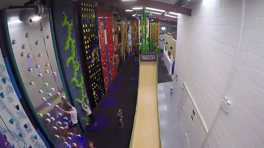 Here's the view from the top - Have you dared to try the vertical slide yet? Eeeeek! Book now to try it out at www.clipnclimbcambridge.co.uk | Clip 'n Climb Cambridge