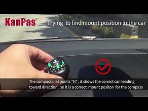 how to set a automobil compass in your car