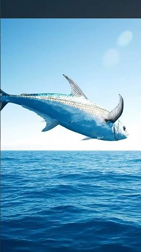 Flying Fish Gliding Naturally Above the Ocean | Real-Time Observation