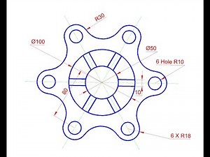 AutoCAD 2D Drawing for Beginners: Practice Sheet No. 3 | Complete 2D Drawing with Dimensioning