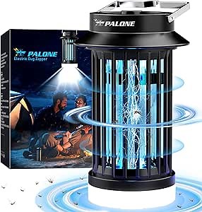 Amazon.com : PALONE Bug Zapper for Outdoor Indoor, Mosquito Zapper Rechargeable Fly Killer, Portable Electric Fly Traps, Mosquito Killer, Insect Pest Control with LED Light for Backyard, Patio, Camping, Fishing : Patio, Lawn & Garden