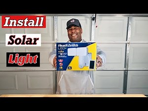 How to install a LED solar security light