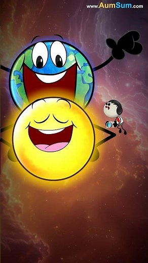 What if Earth Swallowed the Sun? | #aumsum #kids #shorts #whatif